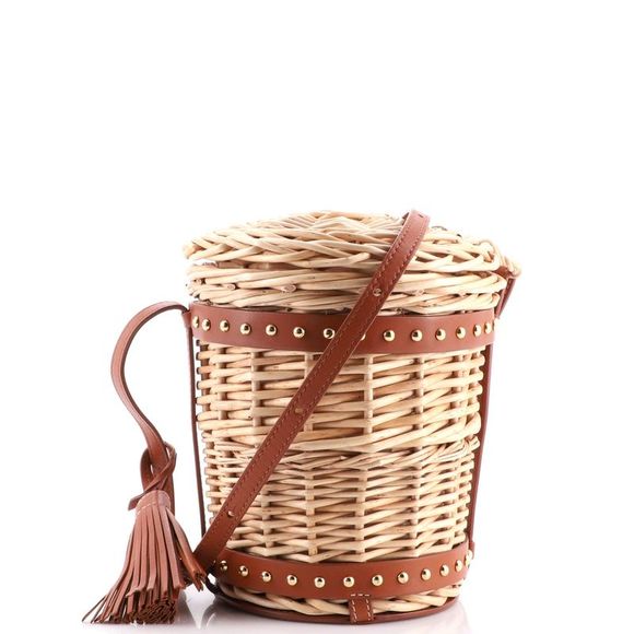 Celine | Bags | Celine Panier Bucket Bag Wicker Mini Neutral | Poshmark